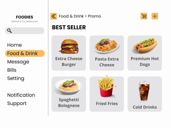 Do a horizontal digital menu board for screens by Alvarobandera | Fiverr