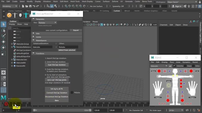 Be your rigger for character rig,3d rokoko,maya rig,3d rigging,rig3d ...
