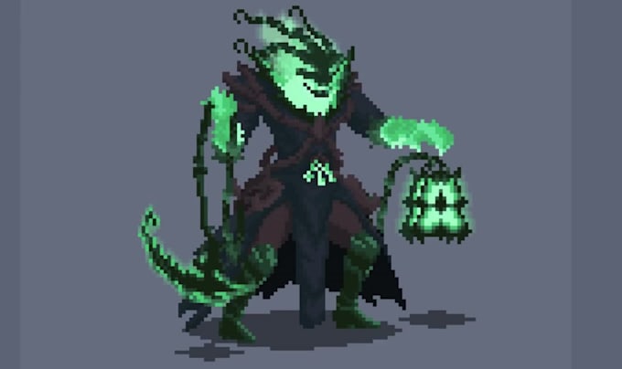 Draw pixel character pixel game art 2d sprite sheet pixel art animation ...