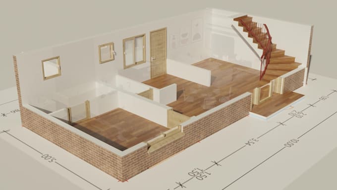 Create and render a 3d architecture project and models by ...