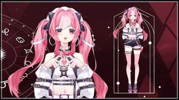 Rig and design pro live2d model, 2d vtuber model, live2d rigging, vtuber rigging by Abeebatr ...