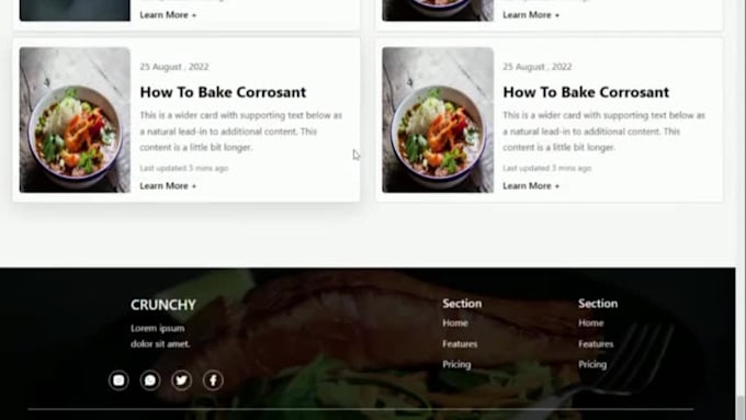 Design bootstrap 5 website design for your business by Farzeen_web | Fiverr