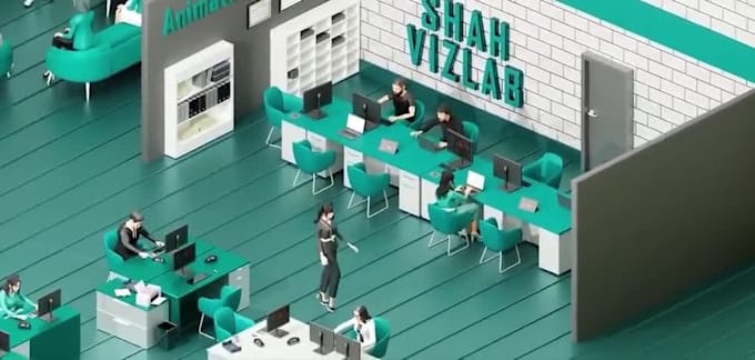 Create 2d and 3d isometric explainer , isometric illustration video ...