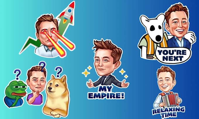 Draw telegram stickers package for your crypto projects telegram furry ...