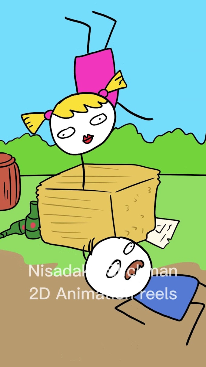 Create simple stickman 2d animation by Nisadako | Fiverr