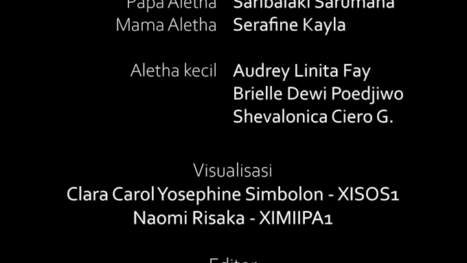 Make scrolling credits for movie or video by Pvanessalim | Fiverr