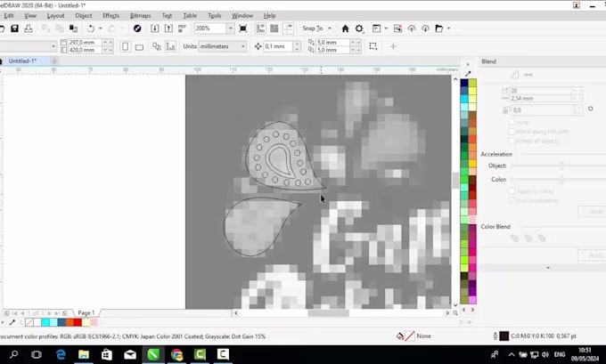Manual bitmap tracing for accurate vectorization by Yusepsaefulm | Fiverr