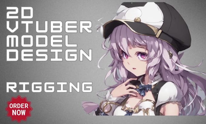 Design 2d vtuber model vtuber rig, 2d vtuber rigging by Enem_jamie | Fiverr