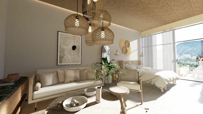 Create architectural render for exterior and interior by Atelier_arq ...