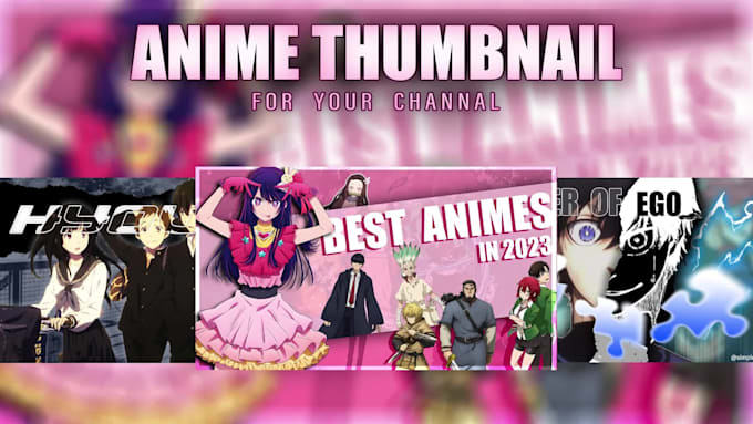 Design an amazing youtube and anime thumbnail by Thava_designer | Fiverr