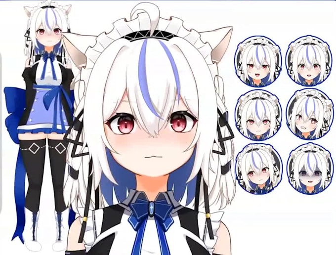 Draw and rig live2d vtuber model,2d vtuber model, 2d vtuber avatar and ...