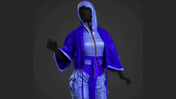 Rig realistic 3d clothing fabric modelling, second life model, clo3d ...