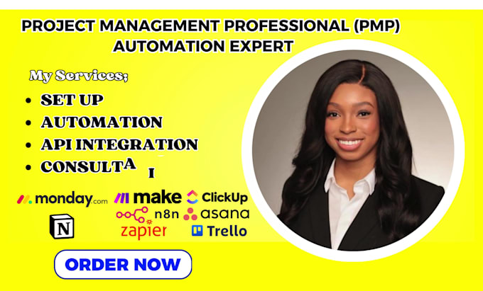 Set Up Monday Com Crm Clickup Notion Asana Trello Automation Api Integration By Joyceandrew2