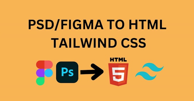 Convert Psd To Html Css Using Tailwind Css By Zarafshanbator Fiverr