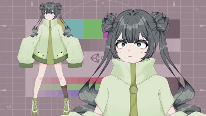 Draw and rig live2d model vtuber model 2d vtuber vtuber rigging for ...