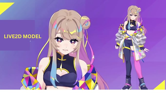Draw live2d vtuber model, 2d vtuber rigging, vtuber for vtuber commission studio by Fancyjos ...