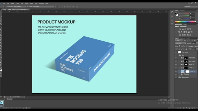 Create psd product mockup with smart object in photoshop by Kdushop ...