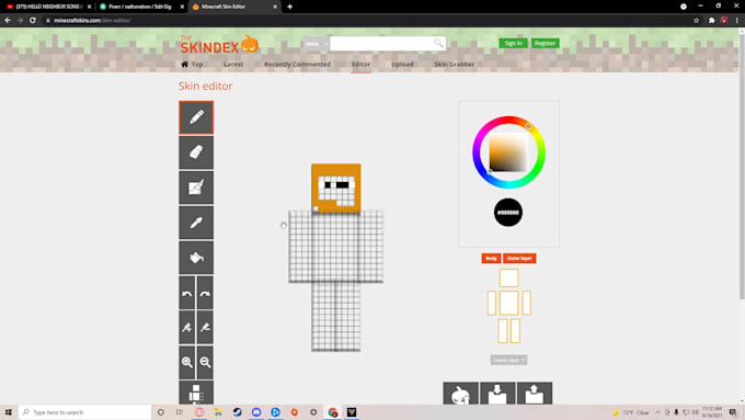 Create minecraft skins from scratch by Nathonatron | Fiverr