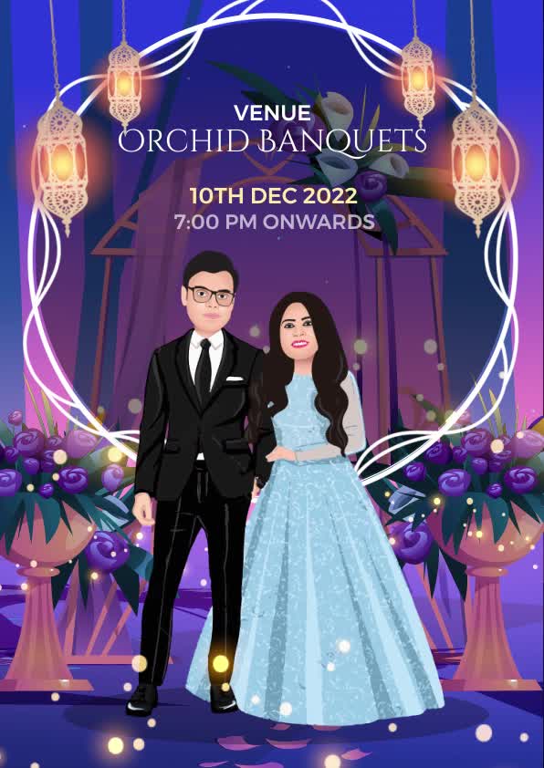 Create modern animated wedding invitation videos by Abhishekbiswas | Fiverr