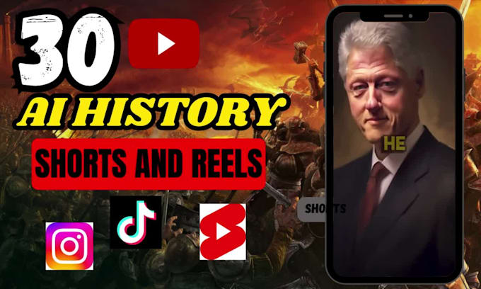 Create viral ai short history video viral ai history short reel by Ultimateai1 | Fiverr