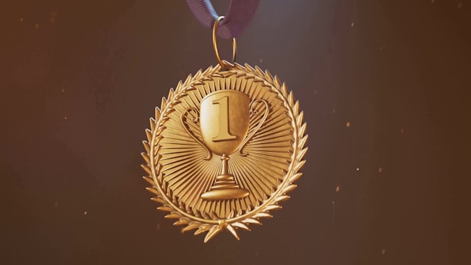 Create a custom 3d model of a medal award coin badge by Dan_ddesigner ...