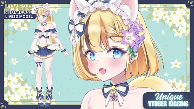 Design and rig live2d vtuber, 2d vtuber design, vtuber rigging,vtuber ...