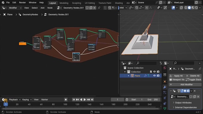 Give you blender geometry nodes lessons or assistance by Ramm369 | Fiverr