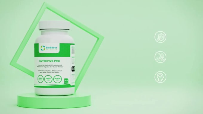 Create 3d food 3d supplement animation 3d supplement design 3d product ...