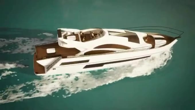 Do 3d vessel animation, 3d yacht model, 3d ferry sail tugboat ...