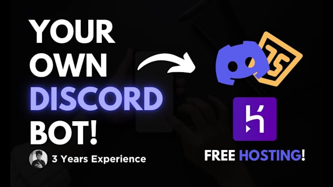 Make a discord bot with free hosting by Aktindo | Fiverr