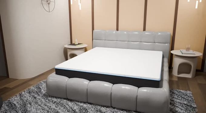 Create 3d mattress animation 3d bed animation 3d product design sofa ...