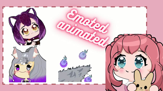 Create custom animated emote for twitch or kick by Hyonin | Fiverr