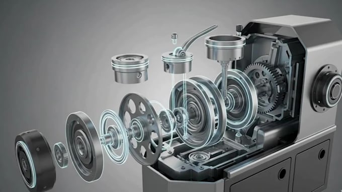 Do cgi machine industrial animation electronic engineering manufacture ...