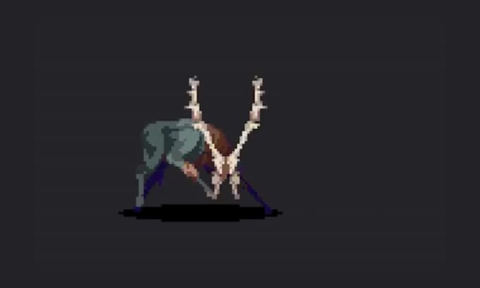 Design pixel art creatures and monster characters, sprite sheet pixel ...