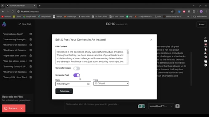 Create an ai saas using gpt4o by Eqanahmad | Fiverr