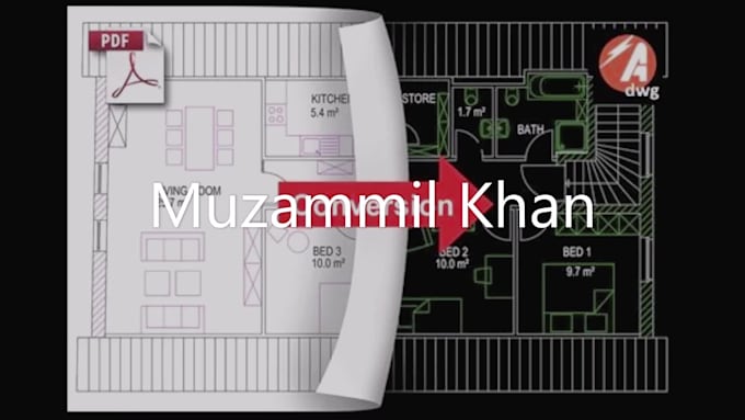 Convert pdf or jpeg drawing to autocad file dwg, dxf and dwf by Muzammilhakhan | Fiverr