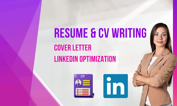 Write a professional ats cv, resume, and cover letter and optimize linkedin by Rameezadakhan ...