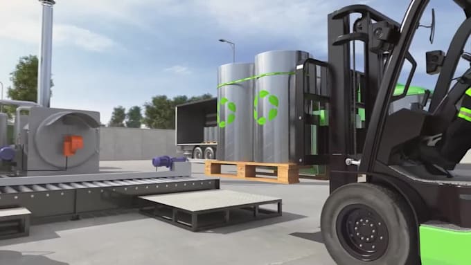 Do 3d industrial animation machinery equipment construction plant ...