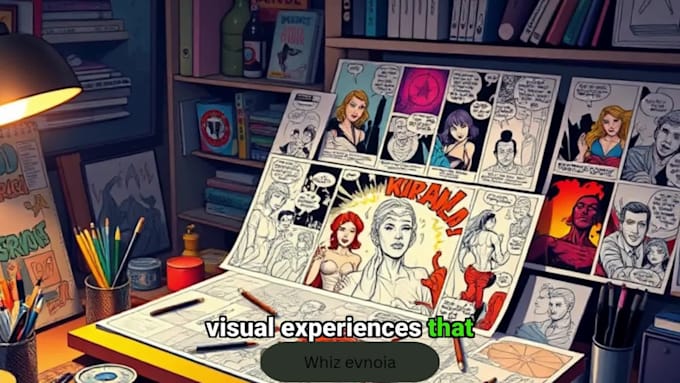 Draw detailed indie comic book art storyboard illustration pages as ...