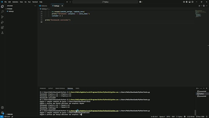 Custom python script to automatically rename and organize files by Joao_pablo27 | Fiverr