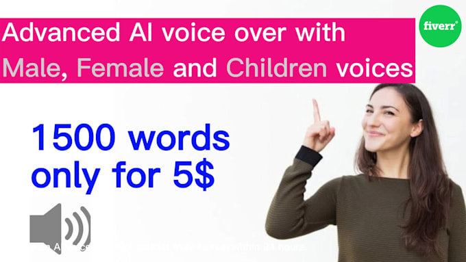 Create ai voiceover with advanced voices by Makeitquickk | Fiverr