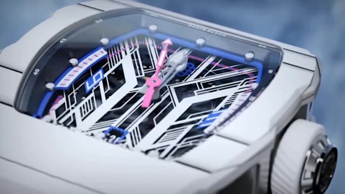 Do 3d watch animation video with exploded view wristwatch design 3d ...