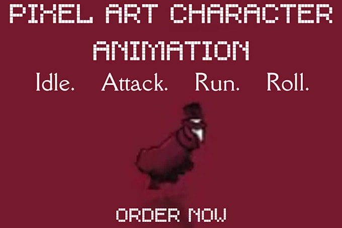 Create custom 2d pixel art characters, sprites, animations for indie ...