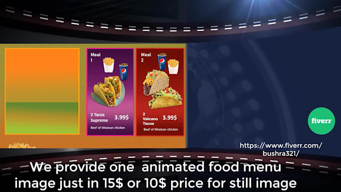 Design stunning restaurant digital menu still or animated by Bushra321 ...