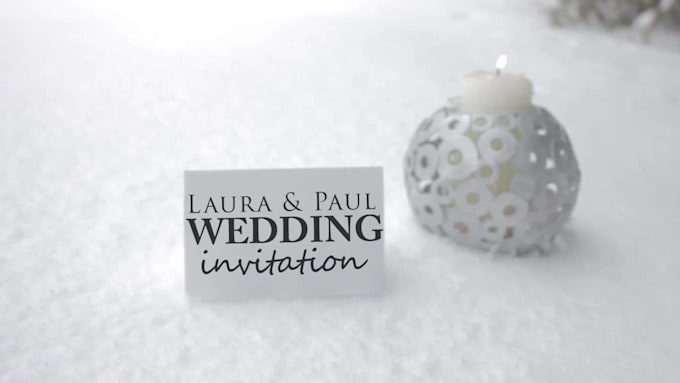 Create a custom virtual wedding email invitation video card by ...