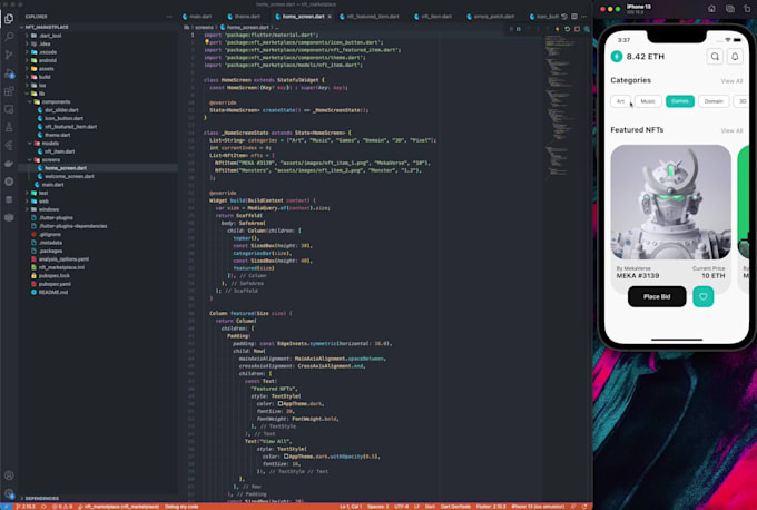 Convert figma, adobe xd, psd to flutter app by Syazwizaili | Fiverr