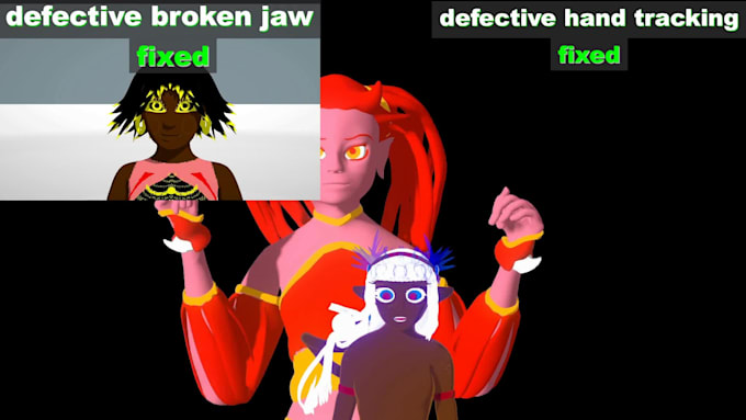 Fix avatars repair vtuber vrchat models and more by Vowclarity | Fiverr