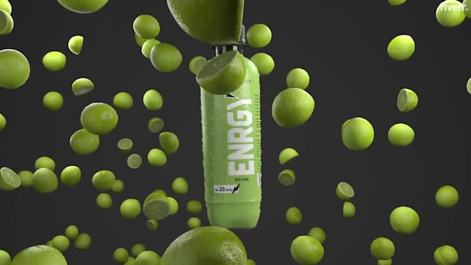Animate your soda, beverage, energy drink, can, in dynamic 3d product ...
