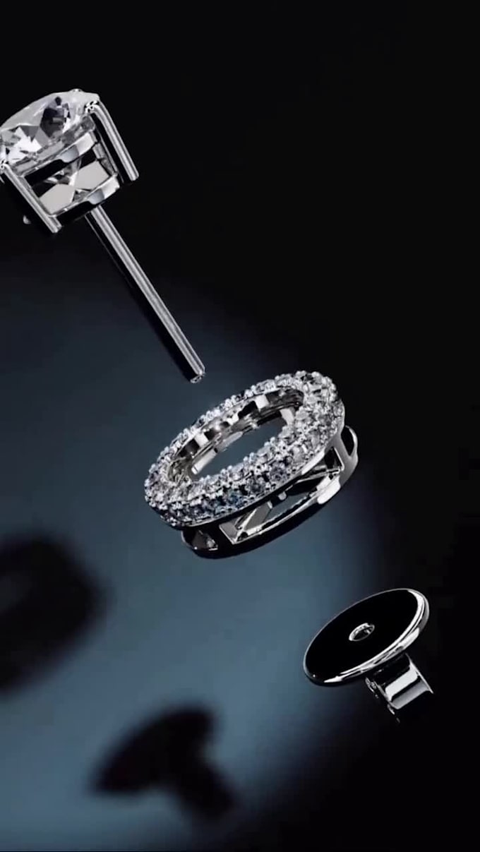 Do 3d jewelry animation 3d cad jewelry design, 3d diamond animation by ...