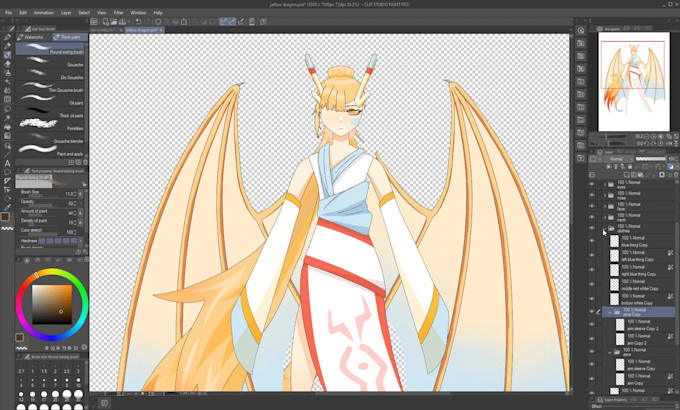 Draw and cut a character design ready to be rigged for vtuber model by ...